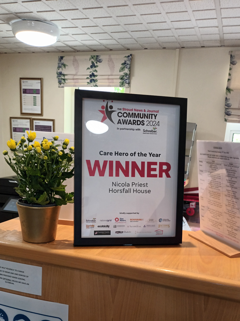 Celebrating Excellence: Nicky Wins Care Hero of the Year! - Horsfall House